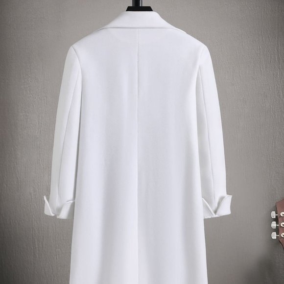 MODA ME COUTURE | Jackets & Coats | White Preppy Mens Double Breasted ...